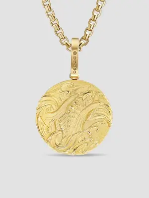 David Yurman Dragon Amulet In 18k Yellow