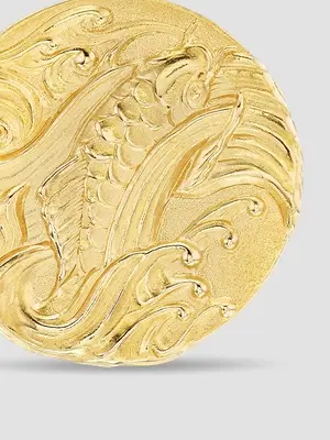 David Yurman Dragon Amulet In 18k Yellow