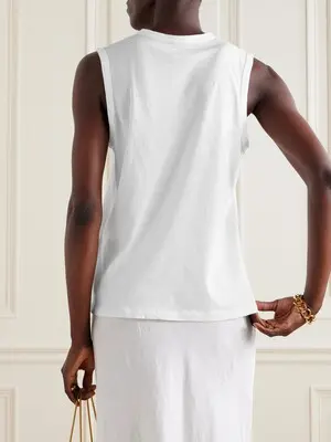 Another Tomorrow Organic Cotton-jersey Tank Top