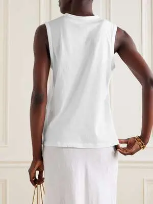 Another Tomorrow Organic Cotton-jersey Tank Top