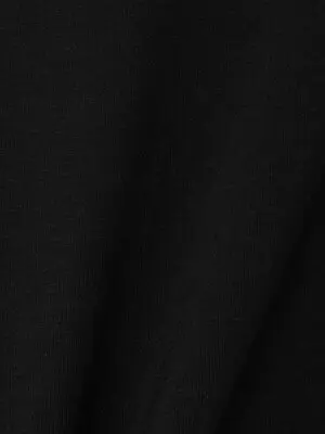 Another Tomorrow Stretch Organic Cotton And Lyocell-blend Jersey T-shirt - Black