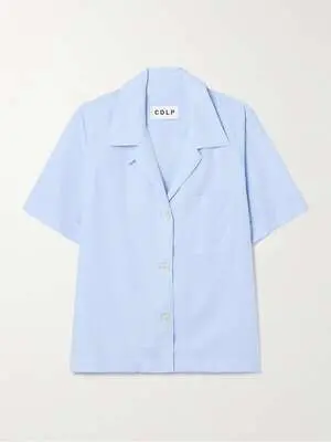 CDLP Lyocell Pajama Shirt Sky Blue