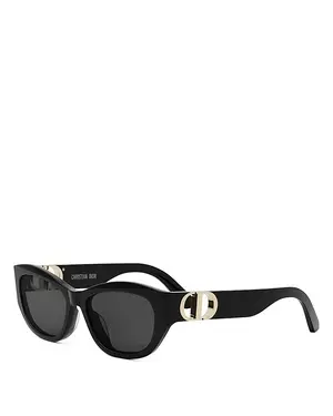 Dior 30montaigne B5u Oval Sunglasses - Black/gray Solid