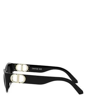Dior 30montaigne B5u Oval Sunglasses - Black/gray Solid