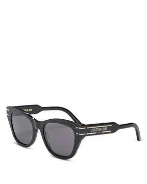 Dior Diorsignature B4i Square Sunglasses - Black/gray Solid