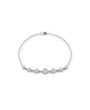 VRAI Linked Diamond Tennis Bracelet - K White Gold