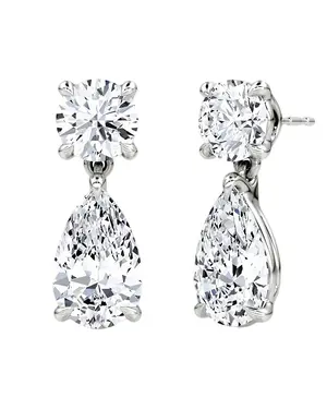 VRAI Signature Drop Earring With Lab Grown Diamonds - White
