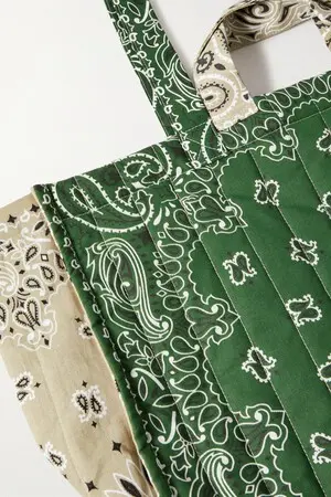 CALL IT BY YOUR NAME Maxi Cabas Reversible Paisley-print Tote