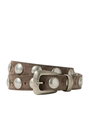 KHAITE KHAITE Benny Studded Suede Belt