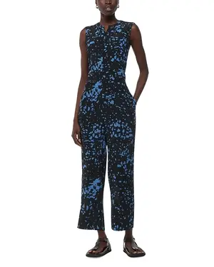 Whistles Smudged Spot Drew Jumpsuit - Black/multi