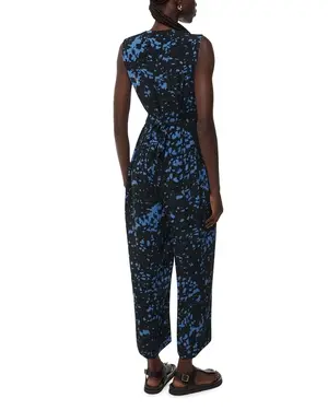 Whistles Smudged Spot Drew Jumpsuit - Black/multi