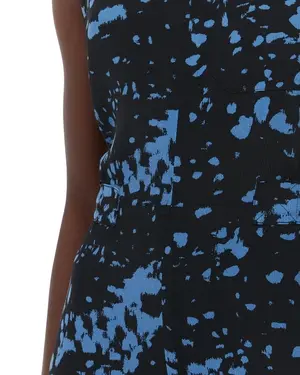 Whistles Smudged Spot Drew Jumpsuit - Black/multi