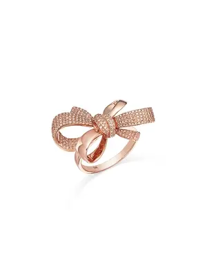 Bloomingdale'S Diamond Bow Ring, 0.65 Tcw - Pink