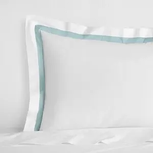 SFERRA Estate Sham, Boudoir White/pool