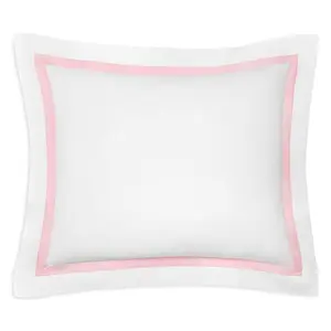 SFERRA Estate Sham, Euro - White/carnation