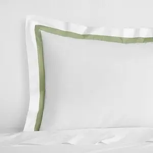 SFERRA Estate Sham, Euro White/willow