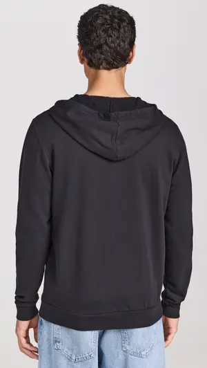 Marine Layer Afternoon Full Zip Hoodie - Black
