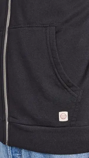 Marine Layer Afternoon Full Zip Hoodie - Black