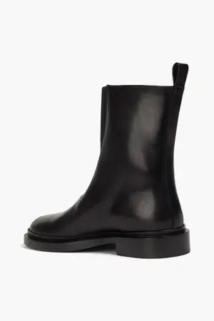 JIL SANDER Leather Chelsea Boots - Black