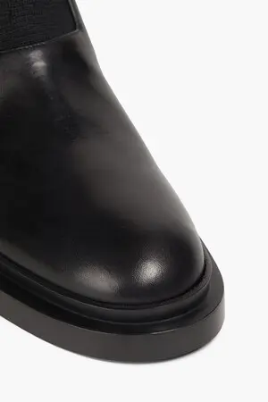 JIL SANDER Leather Chelsea Boots - Black