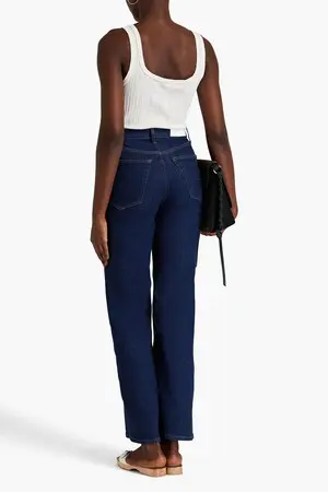 RE/DONE 70s High-rise Wide-leg Jeans - Dark Denim