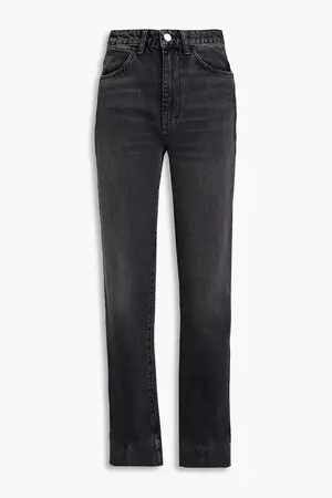 RE/DONE High-rise Straight-leg Jeans - Black