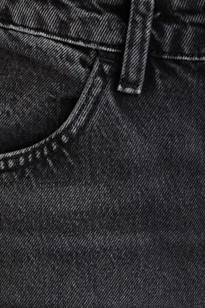 RE/DONE High-rise Straight-leg Jeans - Black
