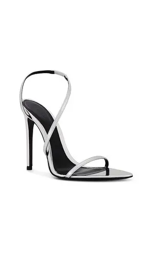 Retrofete Naomi Metallic Stiletto Sandals - Silver