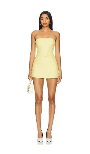 Amanda Uprichard X Fae Romper - Yellow Tweed