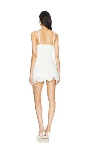 SIMONMILLER Beep Beep Mini Dress - Pearl