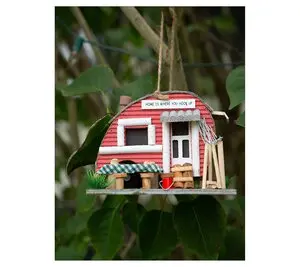 ZINGZ & THINGZ Red Trailer Birdhouse