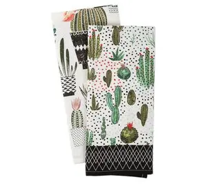 DESIGN IMPORTS Set/2 Urban Oasis Kitchen Towels - One-color