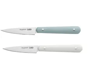 BERGHOFF Slate & Spirit Stainless Steel 2pc Par Ng Knife Set - Silver