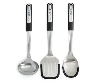 BERGHOFF Graphite 3pc Ss Utensil Set With Cover, Recycled - One-color
