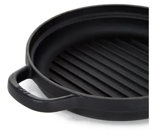 BERGHOFF 10.25' Graphite Enamel Cast Iron Round Grill Pan