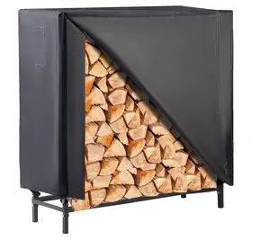 LUGO Heavy-duty 4ft Waterproof Outdoor Firewood Rack & Cover - One-color
