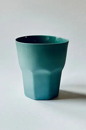 KAASE ATELIER Handmade Porcelain Regular Coffee Mug - Petrol Green