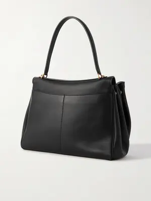 Balenciaga Rodeo Leather Shoulder Bag - Black