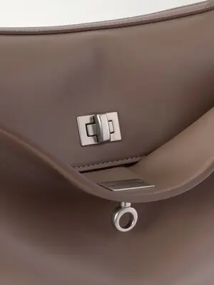 Balenciaga Rodeo Leather Shoulder Bag - Gray