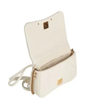 Alexander McQueen Leather Flap Bag - White
