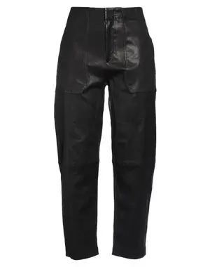 Faux Leather Cargo Joggers