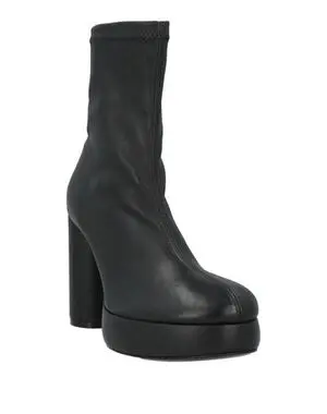 VIC MATIE Leather Ankle Boots With Geometric Heel