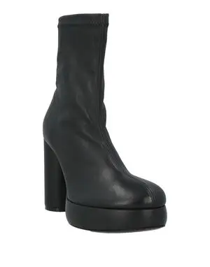 VIC MATIE Leather Ankle Boots With Geometric Heel