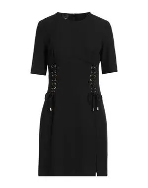 Pinko Mini Dress In Crepe With Appliqués