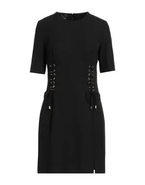 Pinko Mini Dress In Crepe With Appliqués
