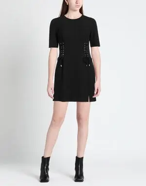 Pinko Mini Dress In Crepe With Appliqués