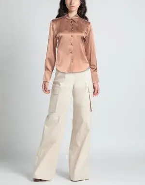Pinko Satin Button Down Shirt - Brown