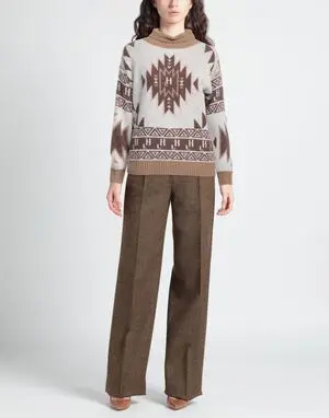 GAËLLE PARIS Multicolor Turtleneck Top - Brown