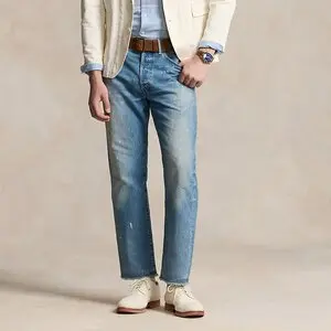Ralph Lauren Heritage Straight Distressed Jeans Habana