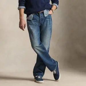 Ralph Lauren Medium Wash Jeans For Men